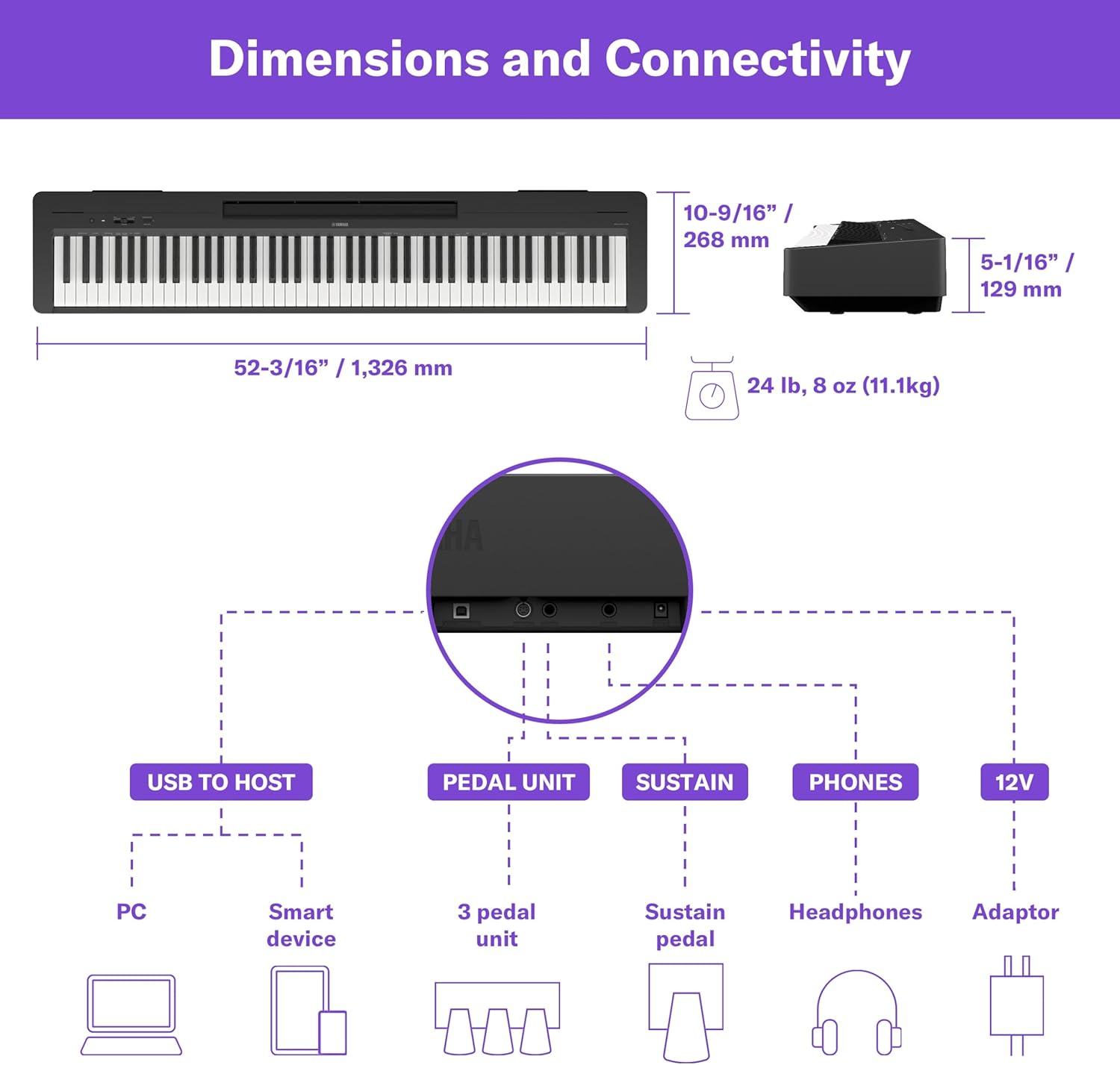 Yamaha P-145BT Review: A Slim Digital Piano for Home Practice? | Sound ...